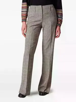 Paul Smith Plaid Wide Leg Trousers