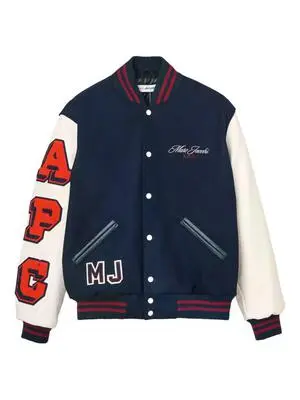 Marc Jacobs Snap-fastening Varsity Jacket - Blue
