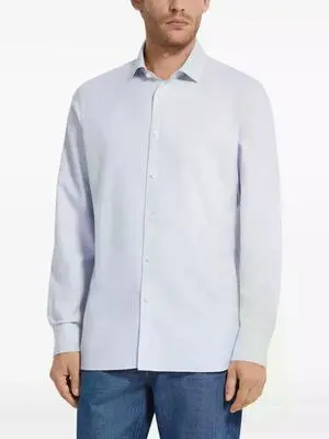 Zegna Button-fastening Shirt - Blue