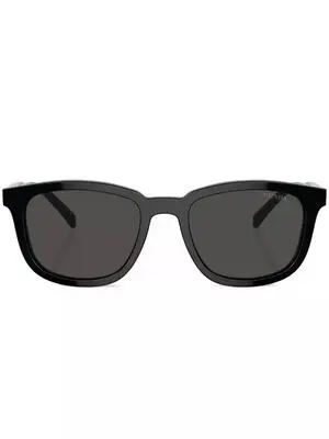 Prada Logo-engraved Square-frame Sunglasses - Black