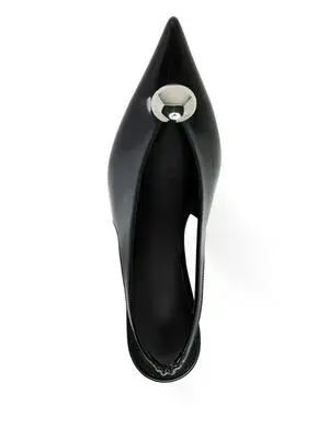 Proenza Schouler Leather Heeled Slingback Pumps