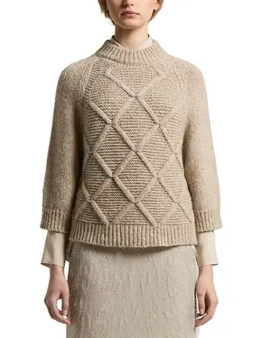 Peserico Three Quarter Sleeve Knitted Sweater