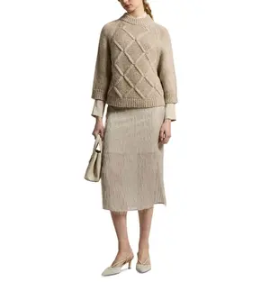 Peserico Three Quarter Sleeve Knitted Sweater