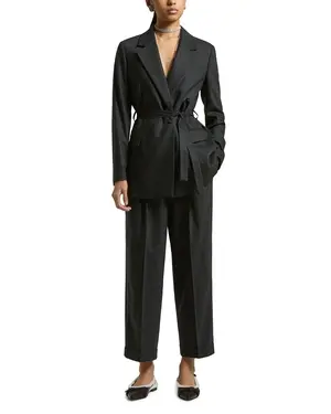Peserico Notch Collar Belted Blazer