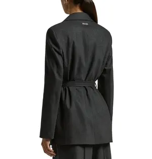 Peserico Notch Collar Belted Blazer