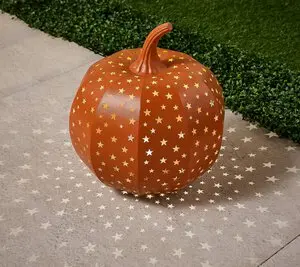 MARTHA STEWART As Is 15' Illuminated Stargaze Pumpkin - One-color