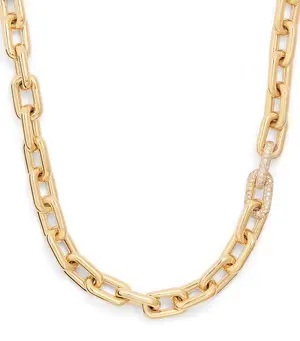 Shay Diamond Pavé Link Necklace - Gold