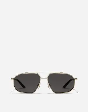 Dolce & Gabbana Metal Octagon Sunglasses - Gold