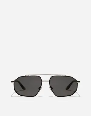 Dolce & Gabbana Metal Octagon Sunglasses - Silver