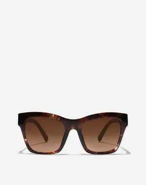 Dolce & Gabbana Dg Crossed Sunglasses - Dark Red Havana