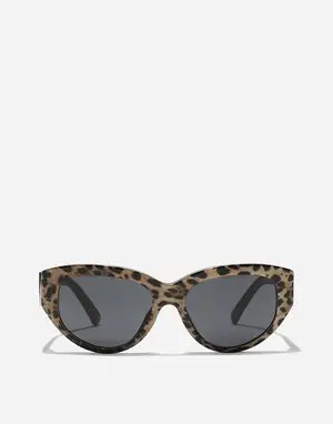 Dolce & Gabbana Leopard Print Sunglasses - Leo Brown On Black