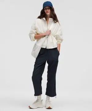 Relaxed Fit Cropped Trousers