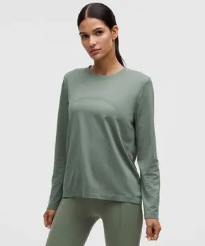 Lululemon Swiftly Relaxed Long-sleeve Shirt - Willow Leaf/willow Leaf