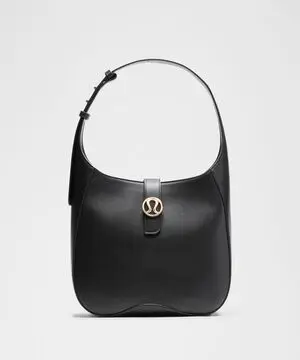 Lululemon Leather Alternative Shoulder Bag - Black/gold