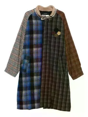 SONG FOR THE MUTE Patchwork-panelled Coat