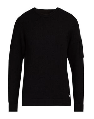 C.P. COMPANY Alpaca Wool Blend Crewneck Sweater - Black
