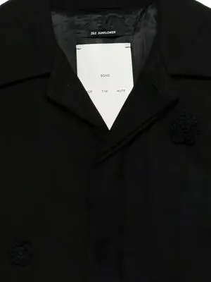 SONG FOR THE MUTE Single-breasted Coat With Notched Lapels