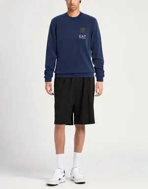 EA7 Crewneck Sweatshirt With Logo - Navy
