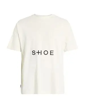 SHOE T-shirt Size Cotton, Polyester - Ivory
