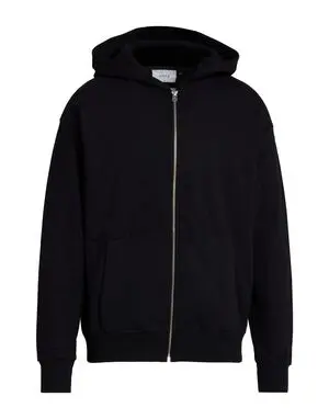 SHOE Printed Zip Up Hoodie - Black