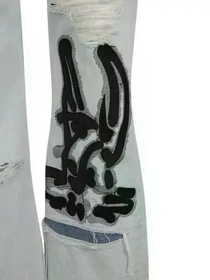 Off-White Bunny Print Jeans