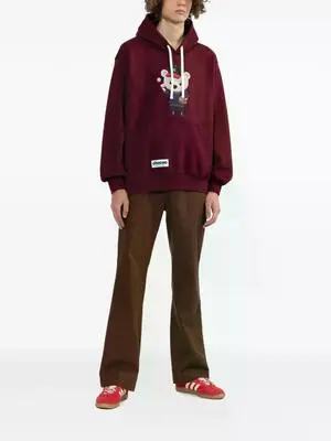 CHOCOOLATE Bear-print Hoodie - Red