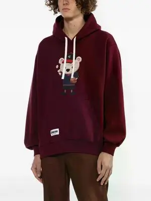 CHOCOOLATE Bear-print Hoodie - Red