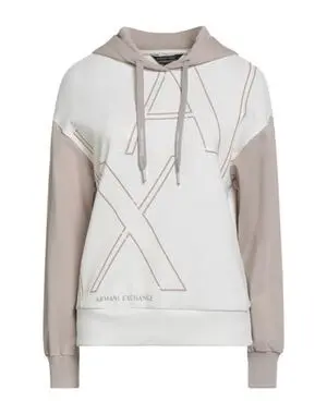 Armani Exchange Cotton-blend French Terry Sweatshirt - Beige