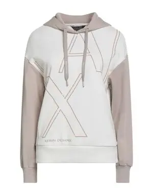 Armani Exchange Cotton-blend French Terry Sweatshirt - Beige
