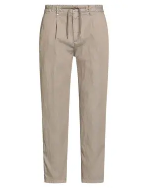BERNA Tapered Twill Pants - Beige
