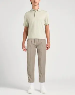 BERNA Tapered Twill Pants - Beige