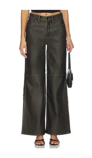 Good American Black Wash Pants For Women