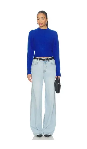 PISTOLA Sara Shrunken Crewneck Sweater