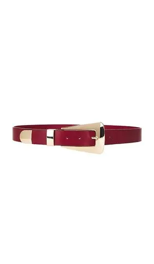 LAMARQUE Brooklyn Belt - Burgundy & Gold