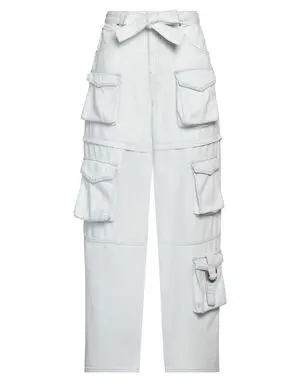 Pinko Cotton Denim Cargo Jeans