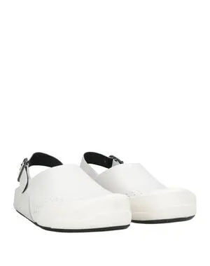 Marni Leather Mules - White