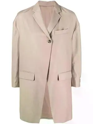 Rokh Single-breasted Asymmetric Blazer - Brown