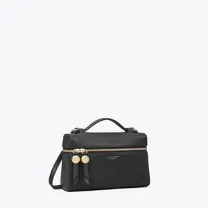 Tory Burch Slim Romy Top Handle Bag - Black