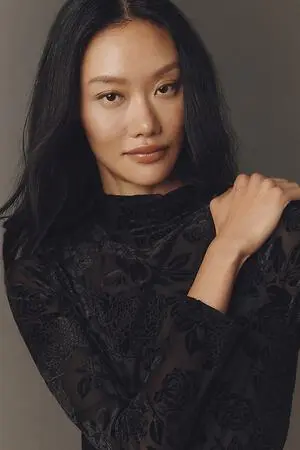 Anthropologie Flocked Mock-Neck Long-Sleeve Top Black