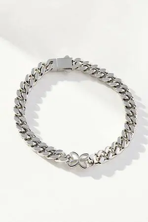 Anthropologie Curb Chain Bracelet - Silver