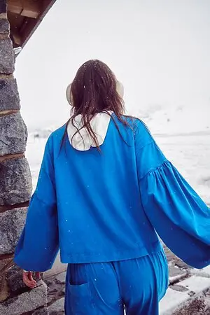 Free People Hot Shot Recovery Set - Light Cobalt