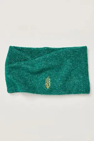 Free People Road Runner Ear Warmers - Green Glow