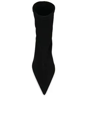 TOTEME Suede Heeled Sock Boot - Black