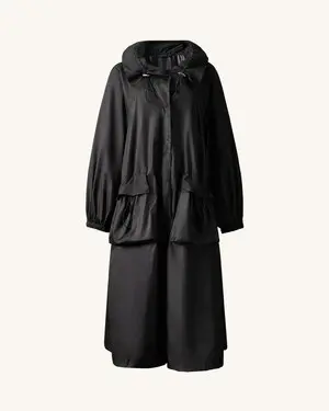 Perfect Moment Long Parachute Shell Jacket - Black