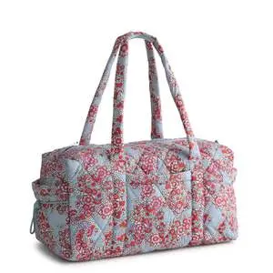 VERA BRADLEY Original Duffel Bag In Paisley Bouquet - Blue