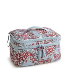 VERA BRADLEY Brush Up Cosmetic Case In Paisley Bouquet - Blue