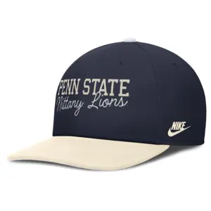 Nike Penn State Legacy Script Dri-fit College Adjustable Baseball Cap - White