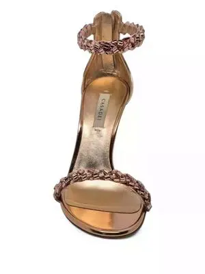 Casadei Beaded Heeled Sandals