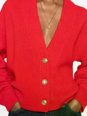 Alice + Olivia V-neck Merino Wool Cardigan