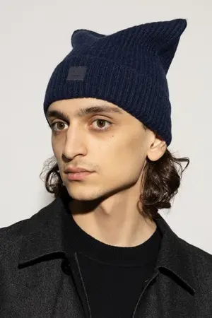 Acne Studios Wool Beanie With Logo